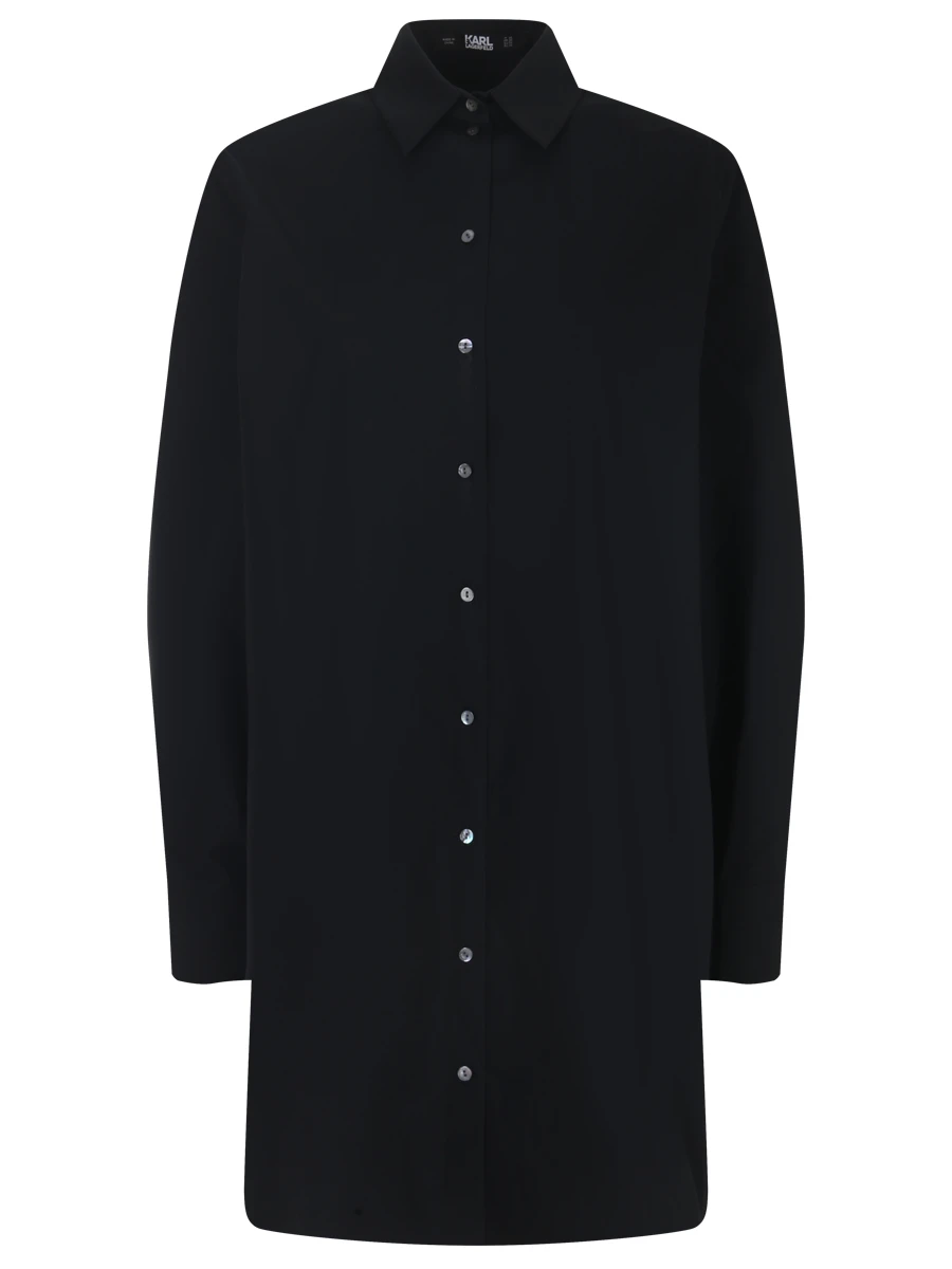 Рубашка хлопковая Ikonik 2.0 от KARL LAGERFELD за 14 210 рублей со ...