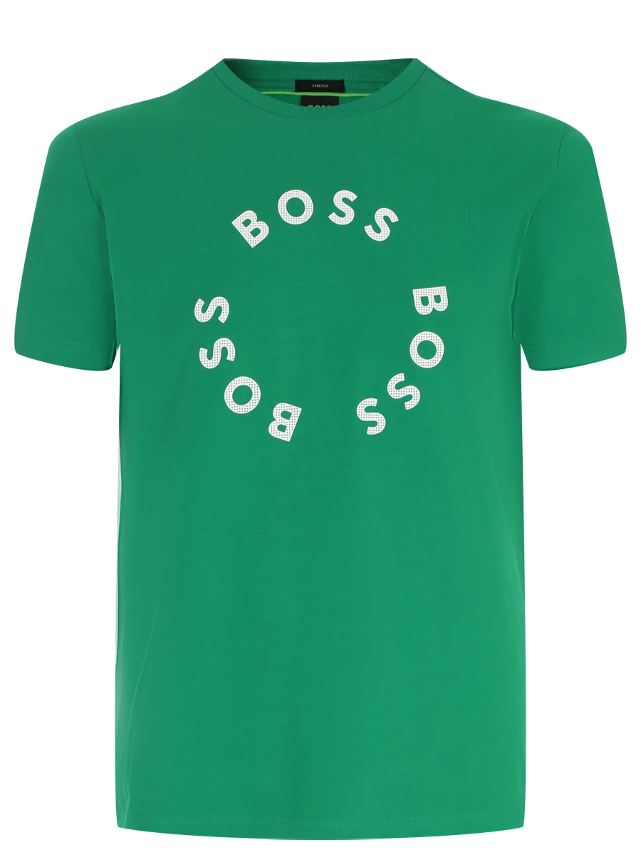 Футболка хлопковая от BOSS за 3 250 рублей со скидкой 50% (цвет ...