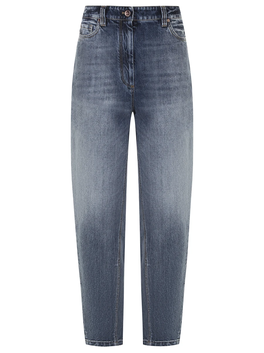 Джинсы хлопковые от BRUNELLO CUCINELLI (цвет: синий, артикул ...