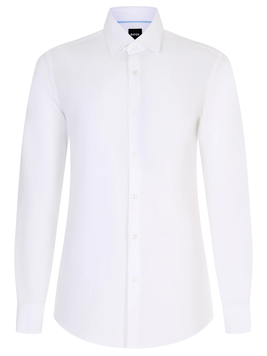 Рубашка Slim Fit льняная от BOSS за 18 700 рублей (цвет: белый, артикул ...