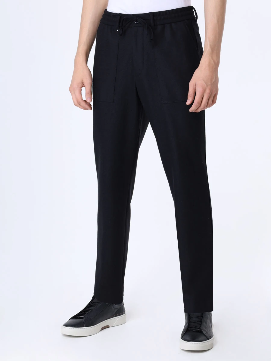 Брюки Relaxed Fit шерстяные от BOSS за 14 000 рублей со скидкой 50% ...