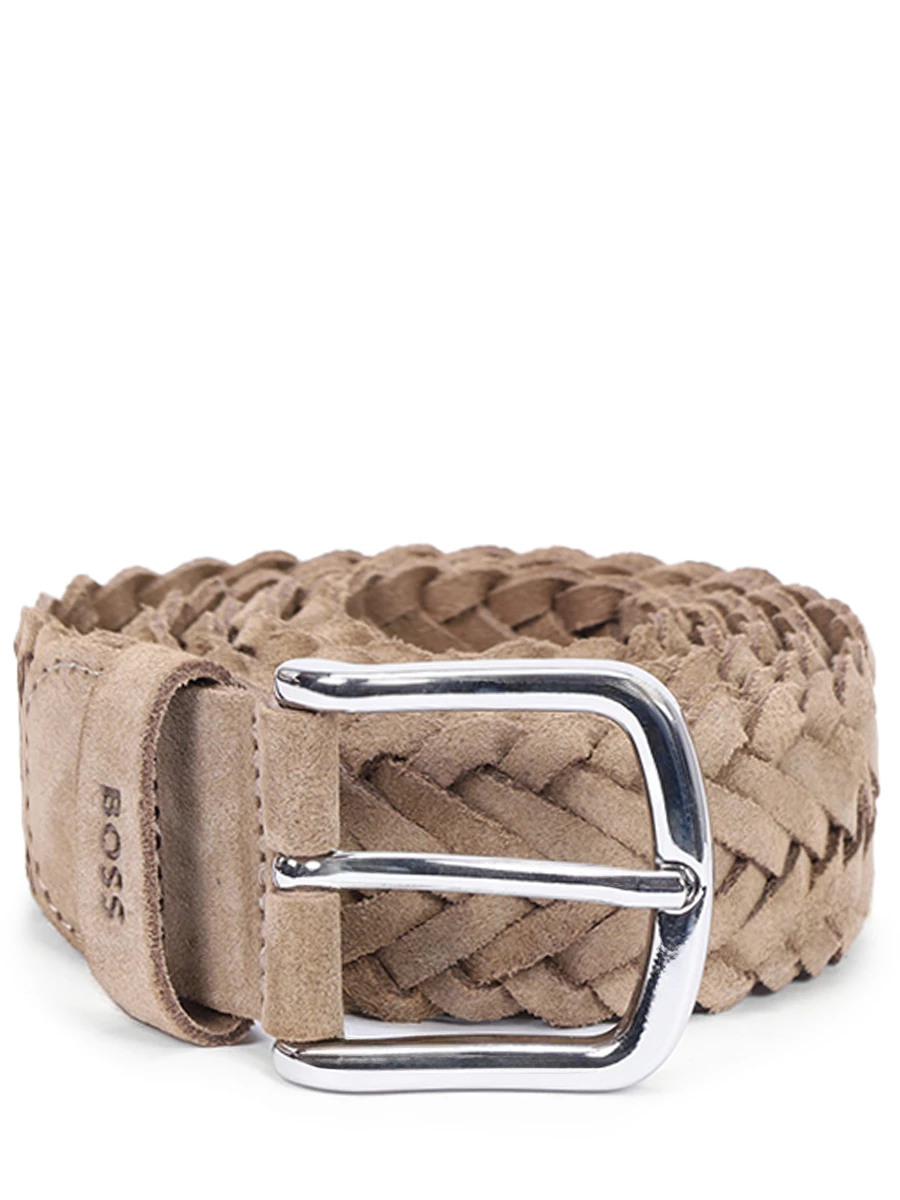 Ремень замшевый от BOSS за 12 880 рублей со скидкой 30% (цвет: бежевый ...