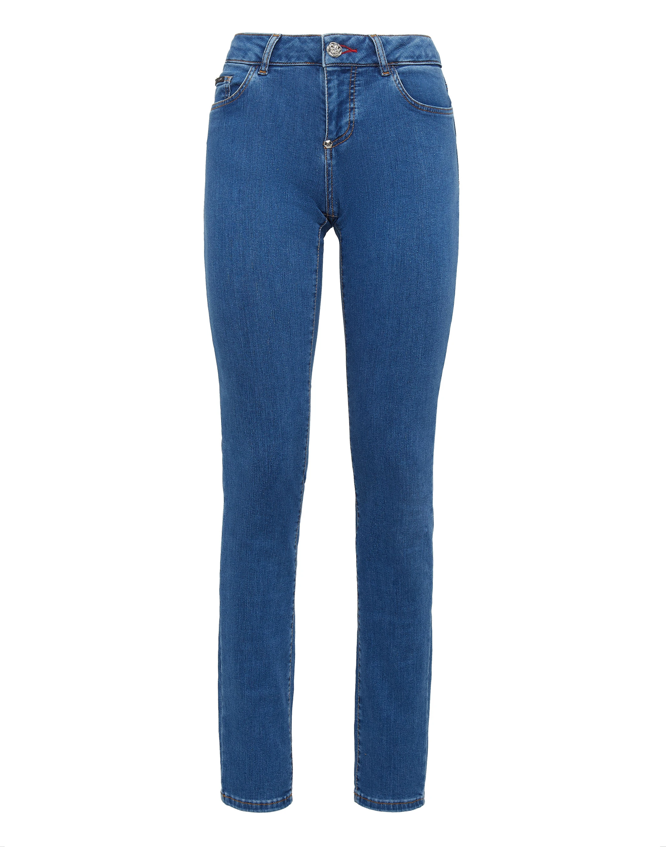 Джинсы от PHILIPP PLEIN за 109 960 рублей (цвет: синий, артикул: AAAC ...
