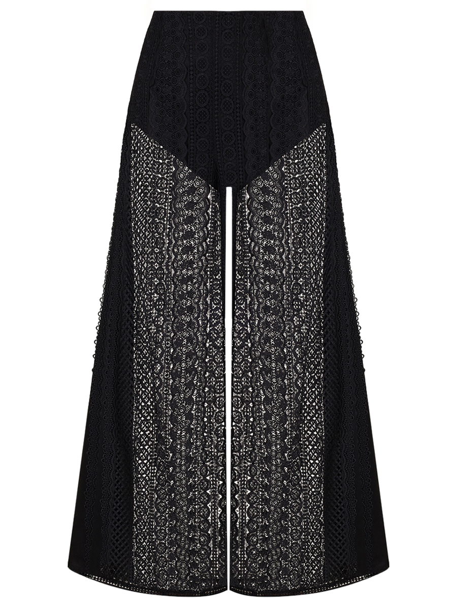 Брюки из гипюра от CHARO RUIZ за 73 100 рублей (цвет: черный, артикул ...