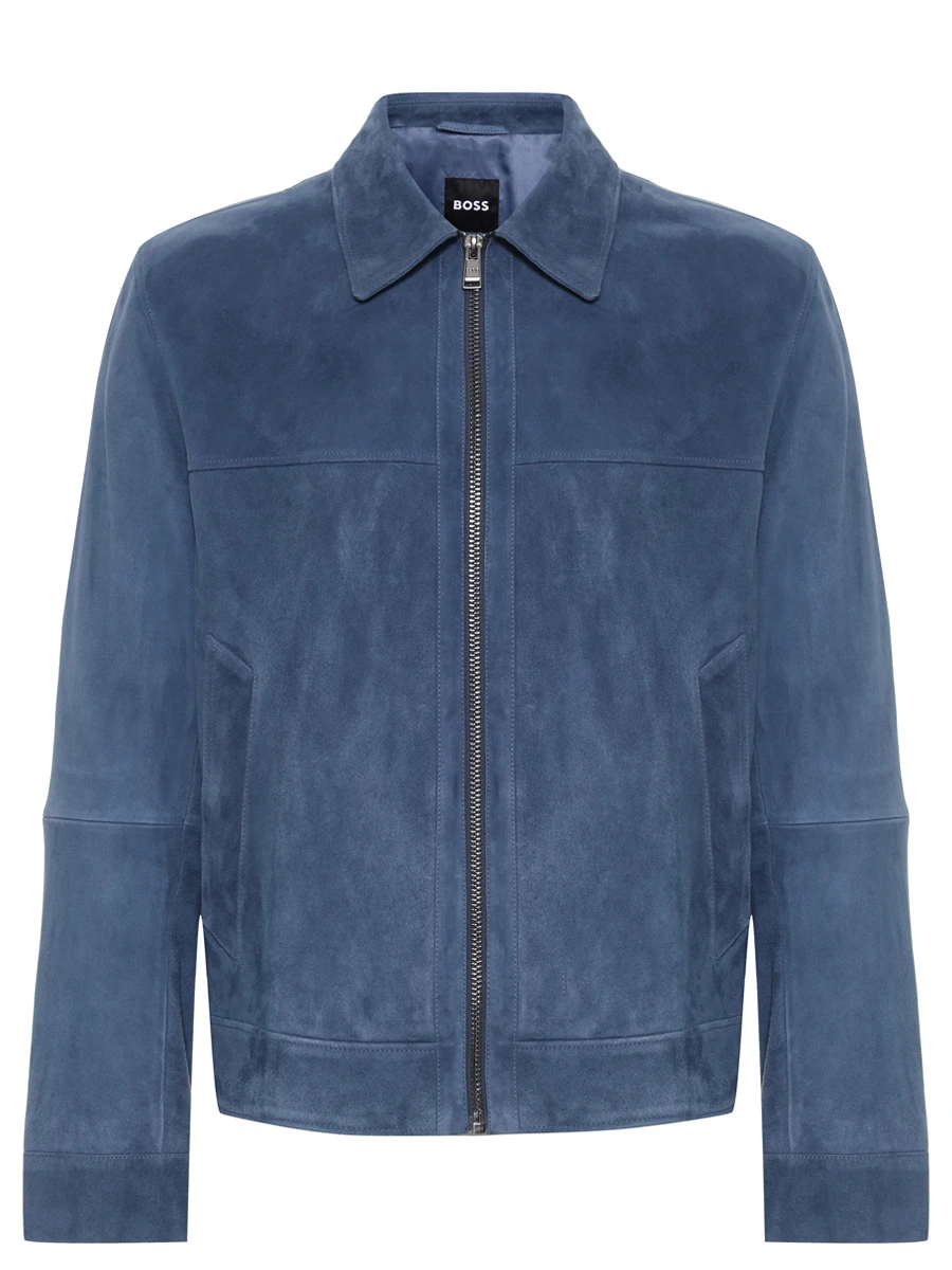 Куртка замшевая от BOSS за 83 700 рублей (цвет: синий, артикул ...