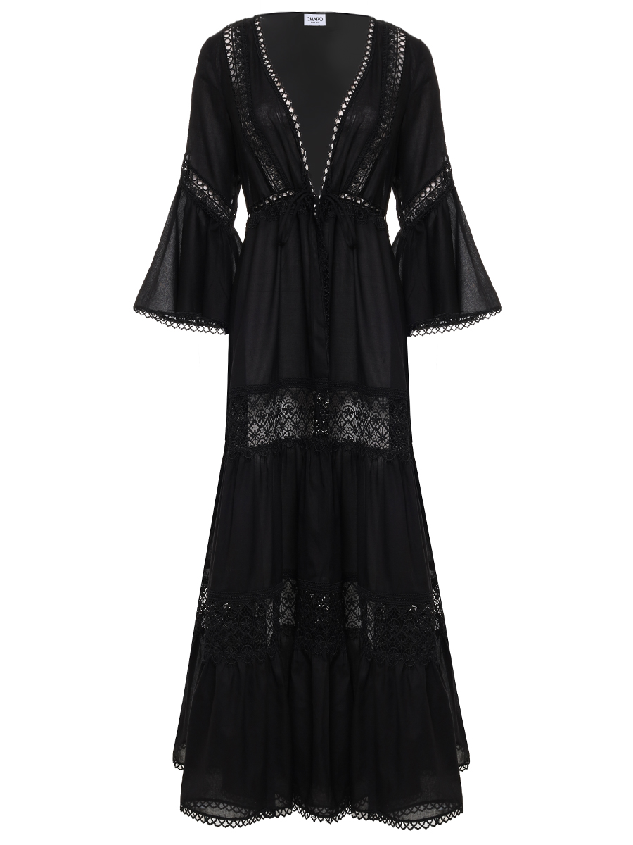 Туника хлопковый от CHARO RUIZ за 60 700 рублей (цвет: черный, артикул: 221301) - купить в ...