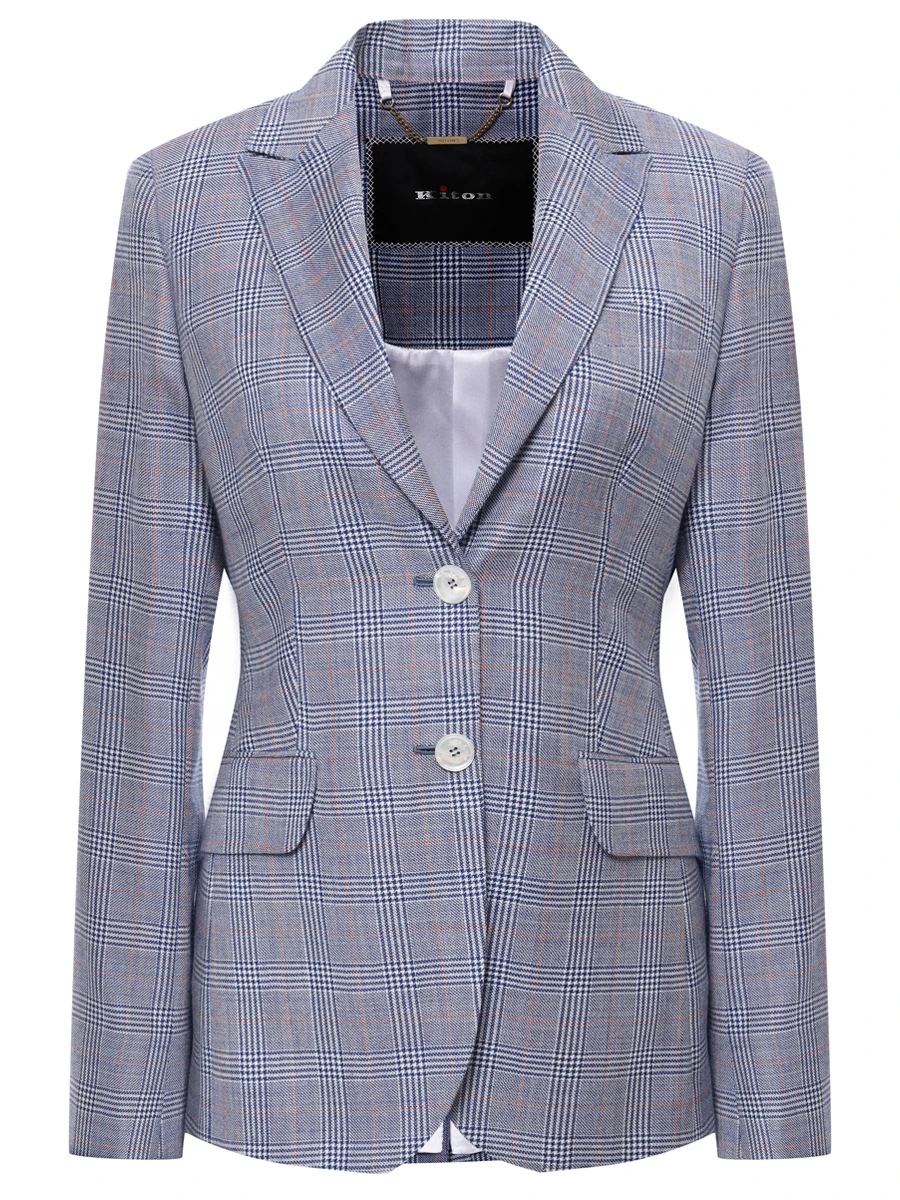 Пиджак шерстяной от KITON за 311 290 рублей со скидкой 30% (цвет: клетка, артикул ...