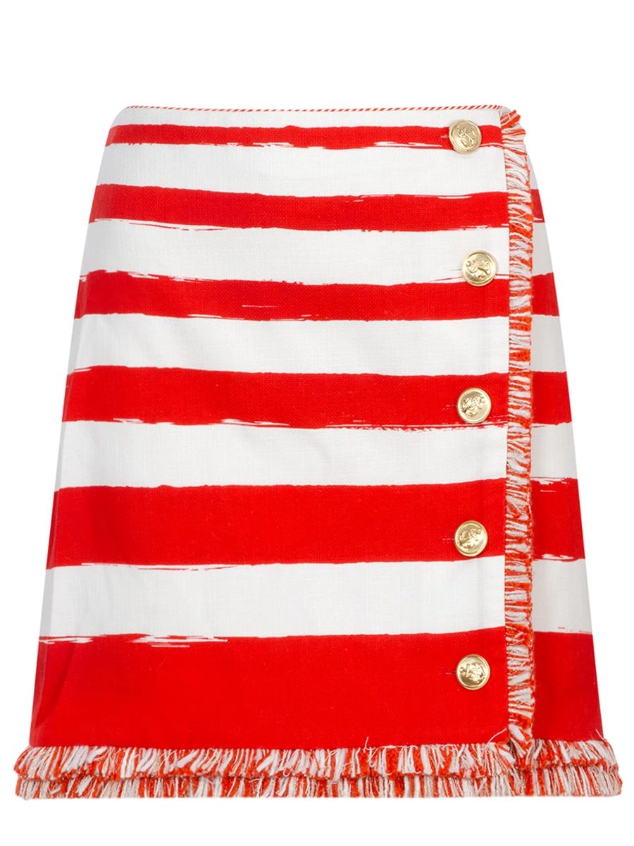 Юбка хлопковая в полоску от ZIMMERMANN за 17 190 рублей со скидкой 70% ...