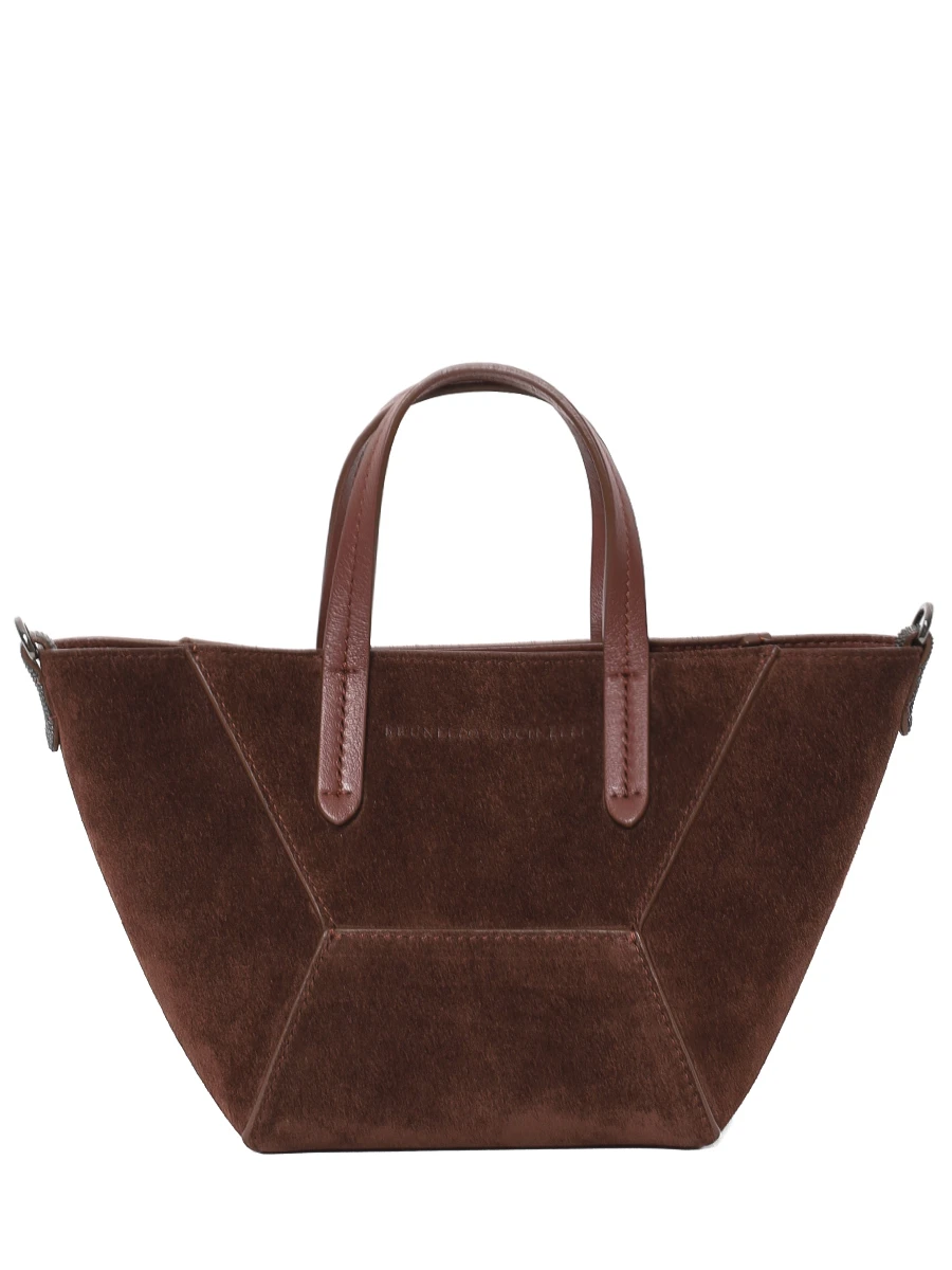 Сумка замшевая от BRUNELLO CUCINELLI за 262 700 рублей (цвет: бордовый, артикул: MBDLD2675P ...